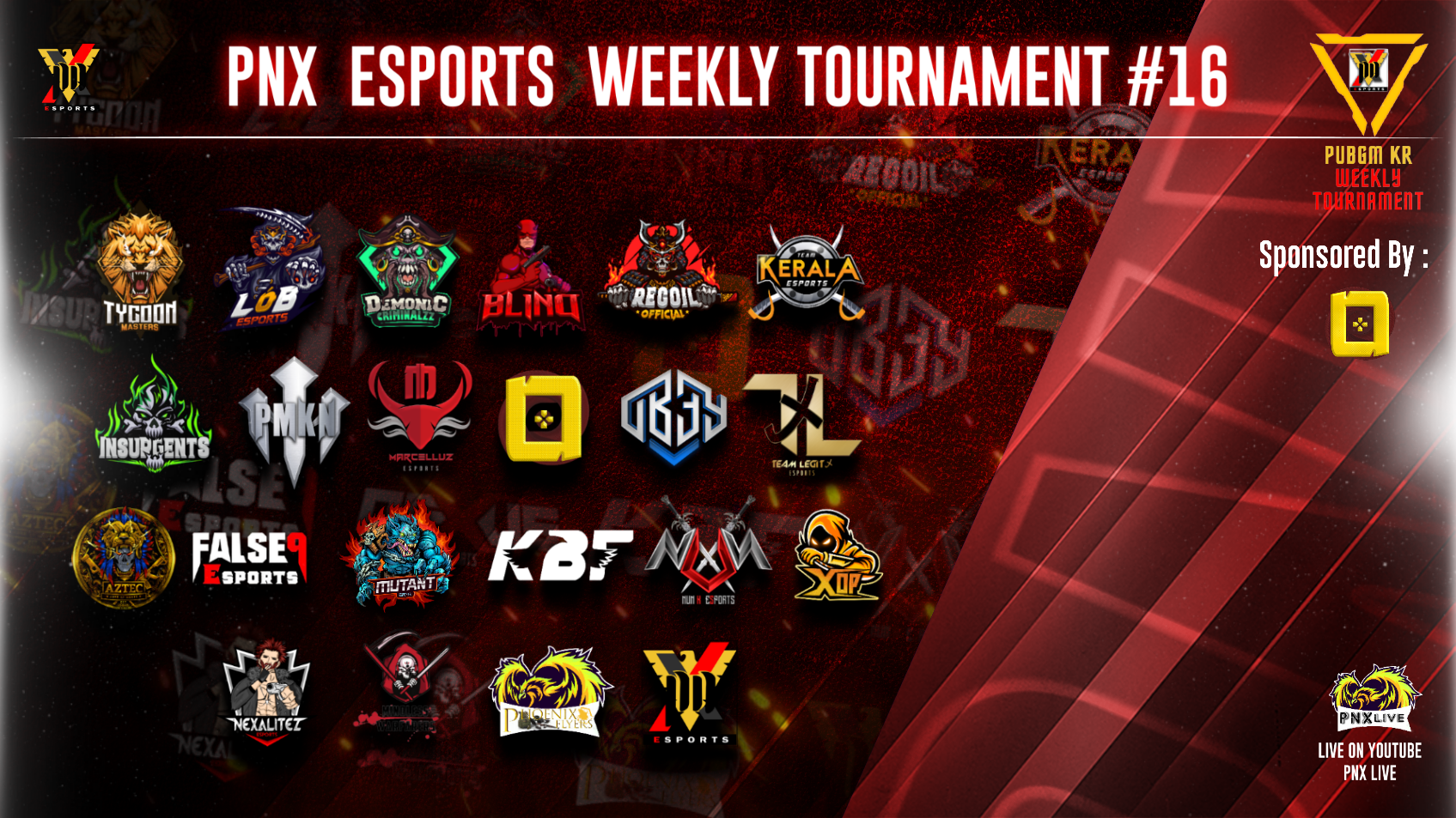 PNX eSports Weekly Tournament #16 Point Table - PNX Live